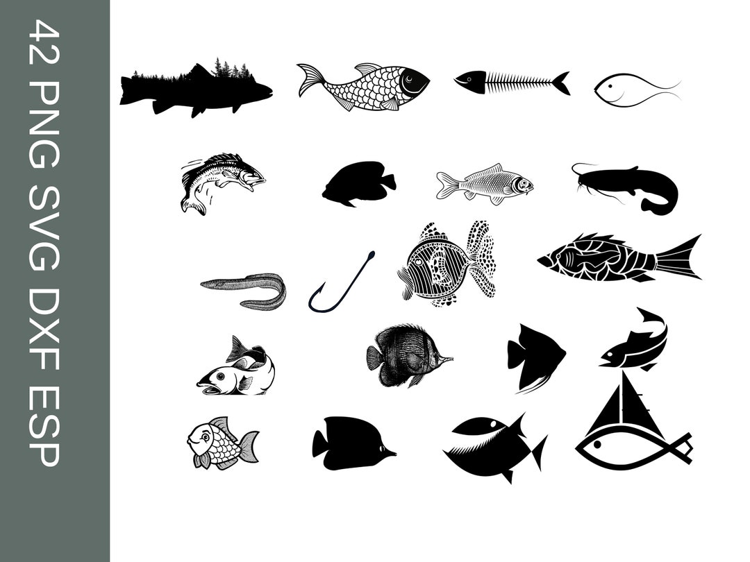 Fish SVG | Fish SVG Bundle | Fish Silhouette | Fish Cut File | Fish ...
