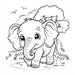 Cute Elephant Baby , 80 Printable Coloring Pages for Kids and Adults ...