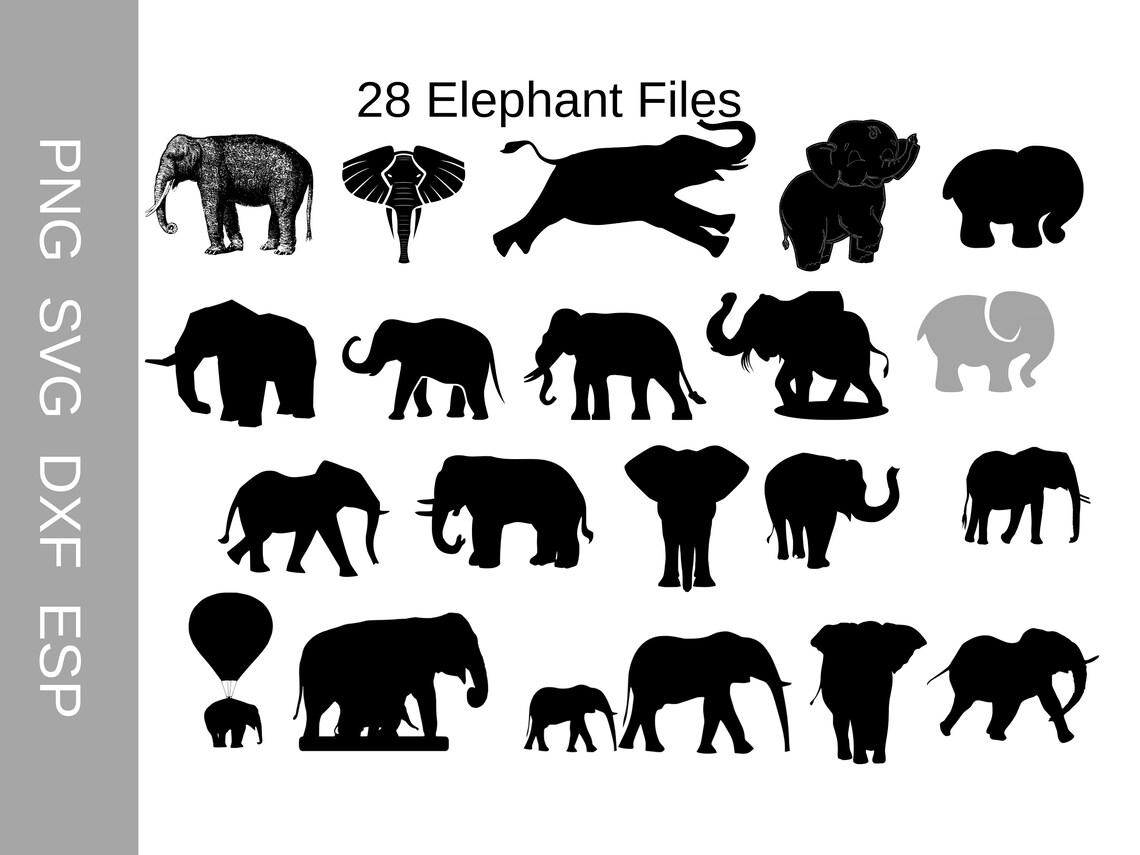 ELEPHANTS SVG BUNDLE / Baby Elephant Svg Elephants - Etsy