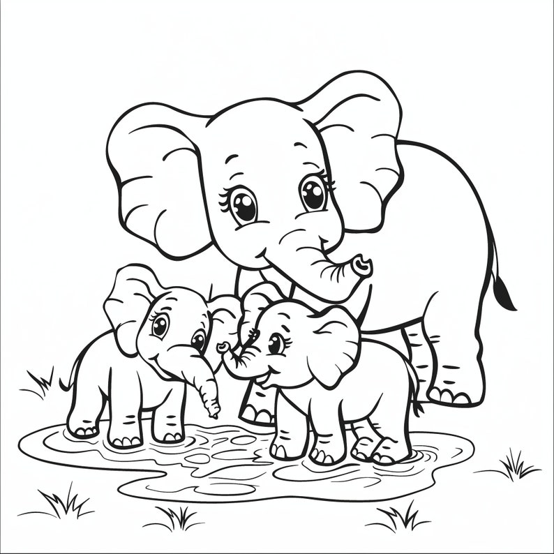 Cute Elephant Baby , 80 Printable Coloring Pages for Kids and Adults ...