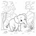 Cute Elephant Baby , 80 Printable Coloring Pages for Kids and Adults ...