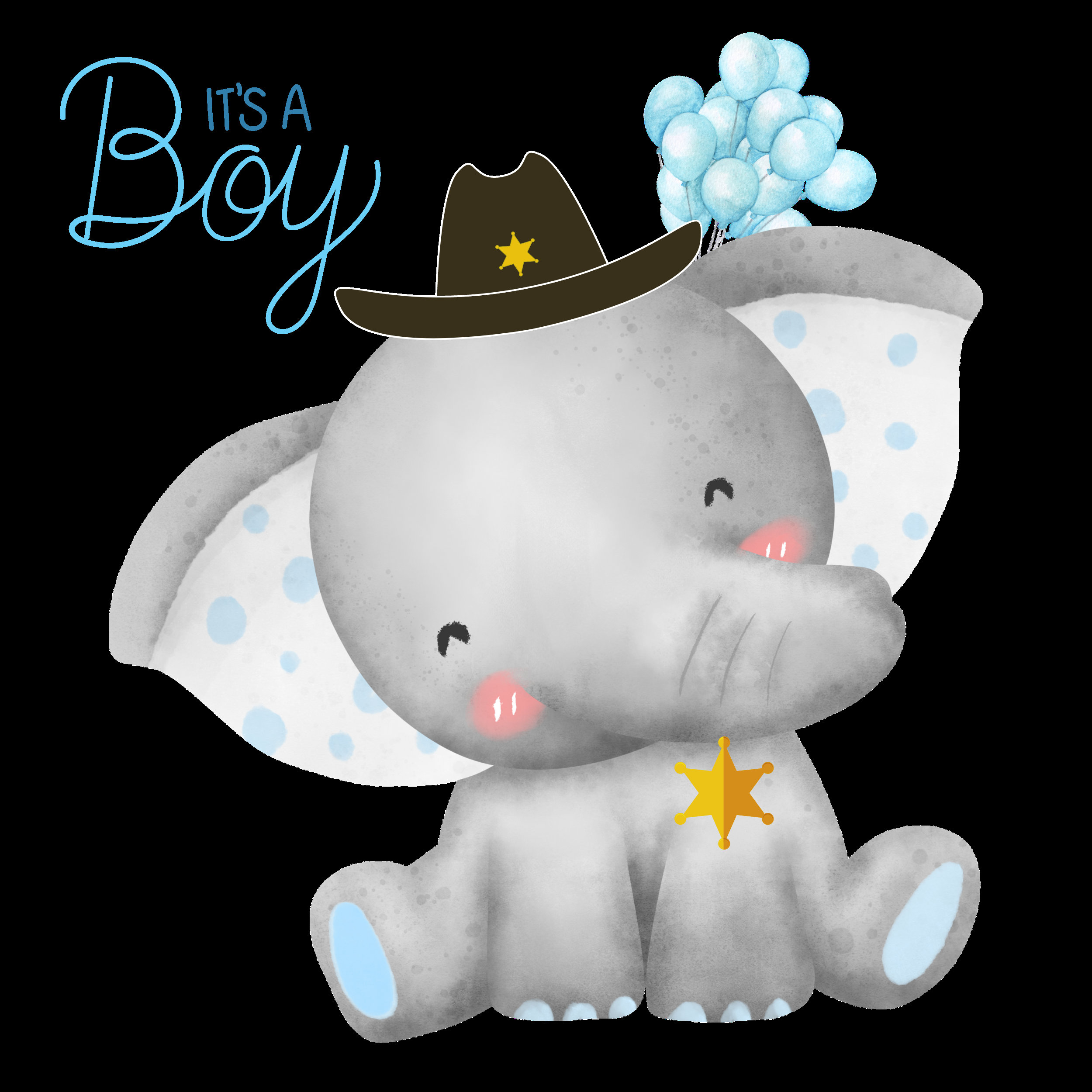 Elephant Svg File Boy Elephant Clip Art Cricut Print and - Etsy