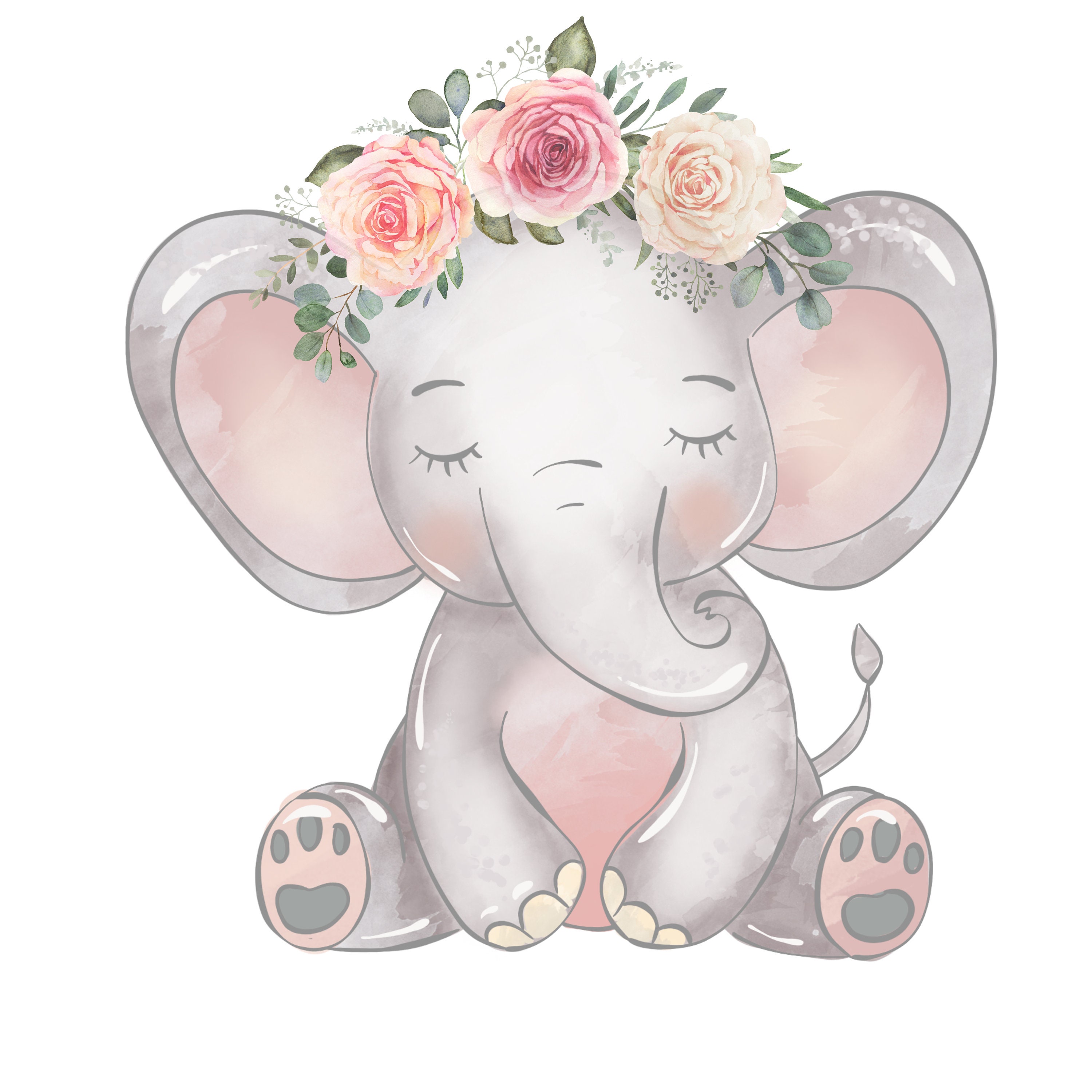Pink Elephant SVG: Girl Cricut Cut File (digital Download) - Etsy