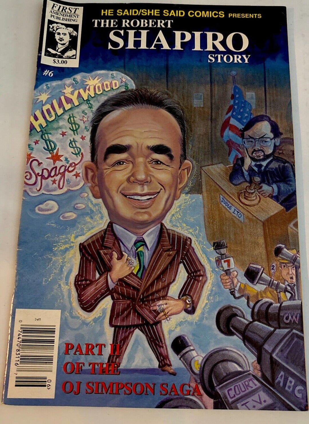 The Robert Shapiro/marcia Clark Story 6 He Said/she Said Comics 1994 - Etsy