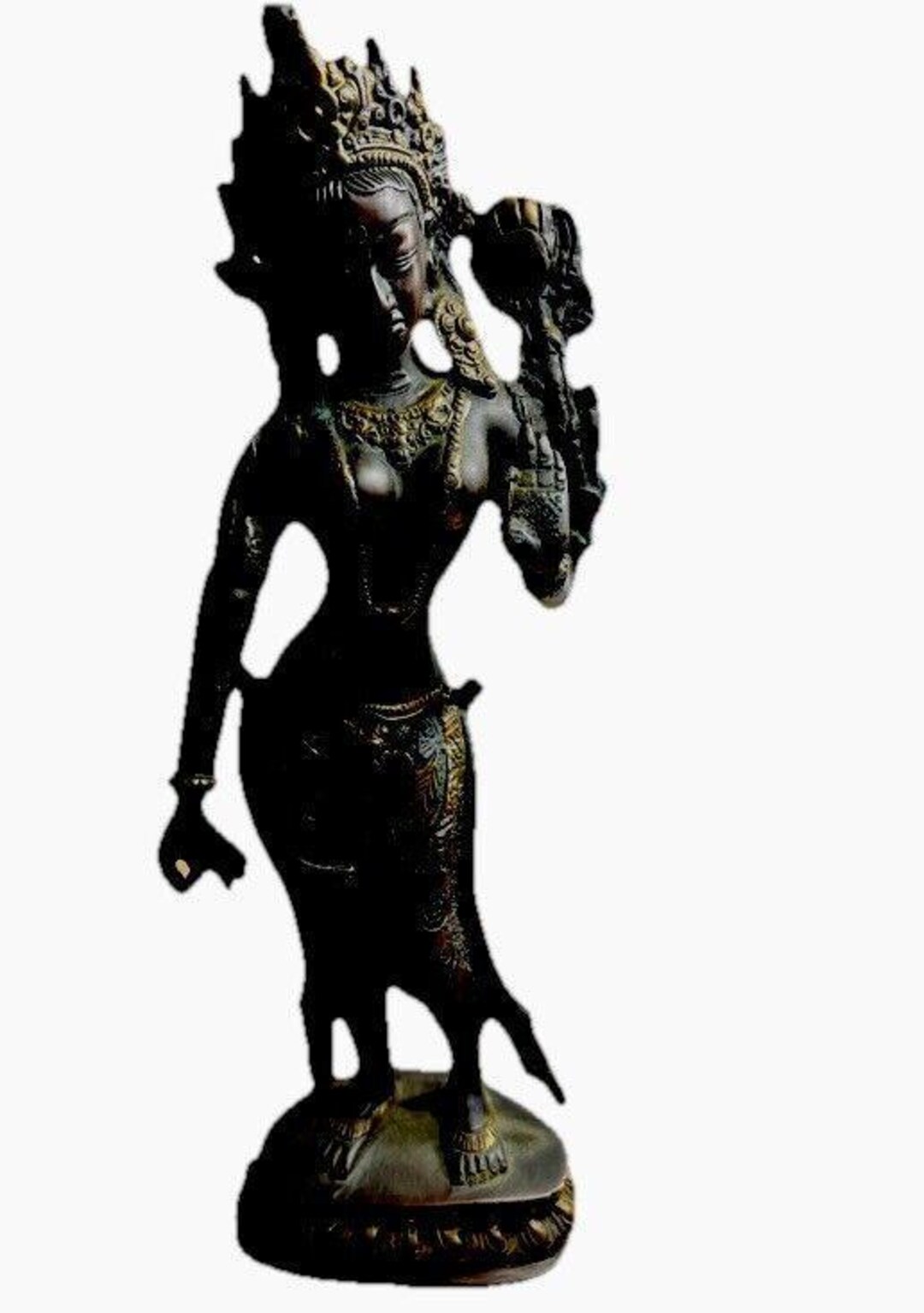 Indian Brass Hindu Goddess Tara Parvati 12 Statue Mudra Hands - Etsy