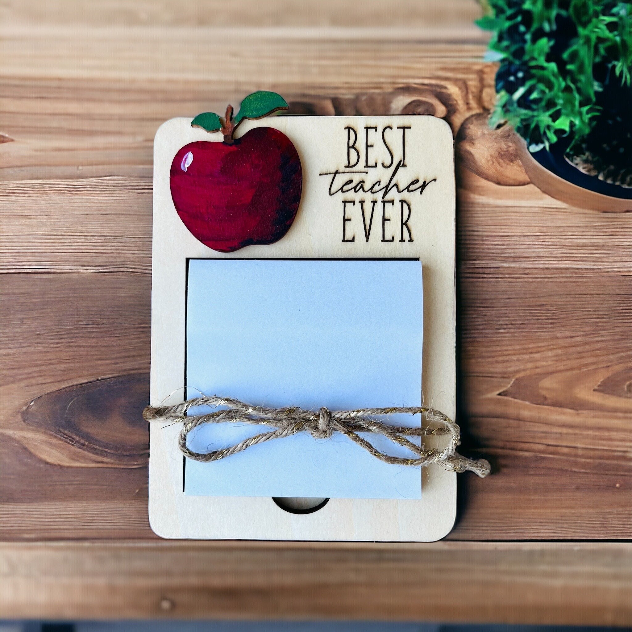 Post-it Note Holder, Teacher Appreciation, Gift, Teacher Present ...