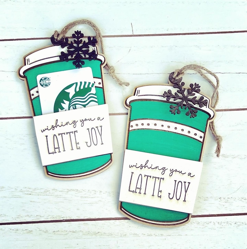 Starbucks Inspired Gift Card Holder, Christmas Gift Card Holder, Money ...