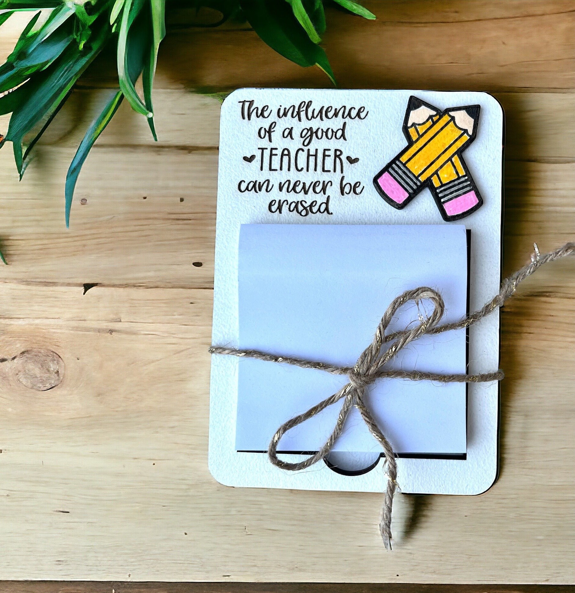 Post-it Note Holder, Teacher Appreciation, Gift, Teacher Present ...