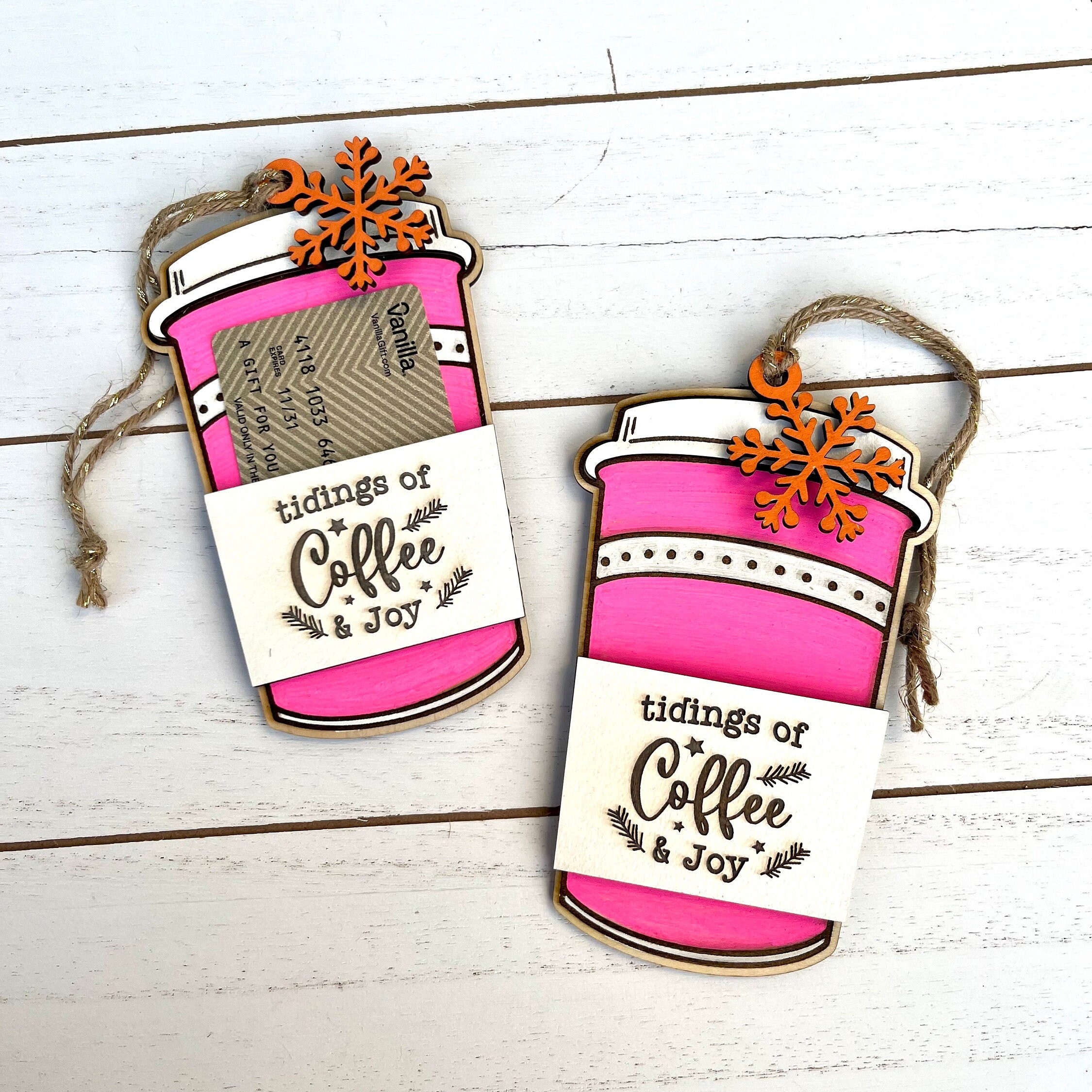 Coffee Cup Gift Card Holder, Christmas Gift Card Holder, Money Holder ...