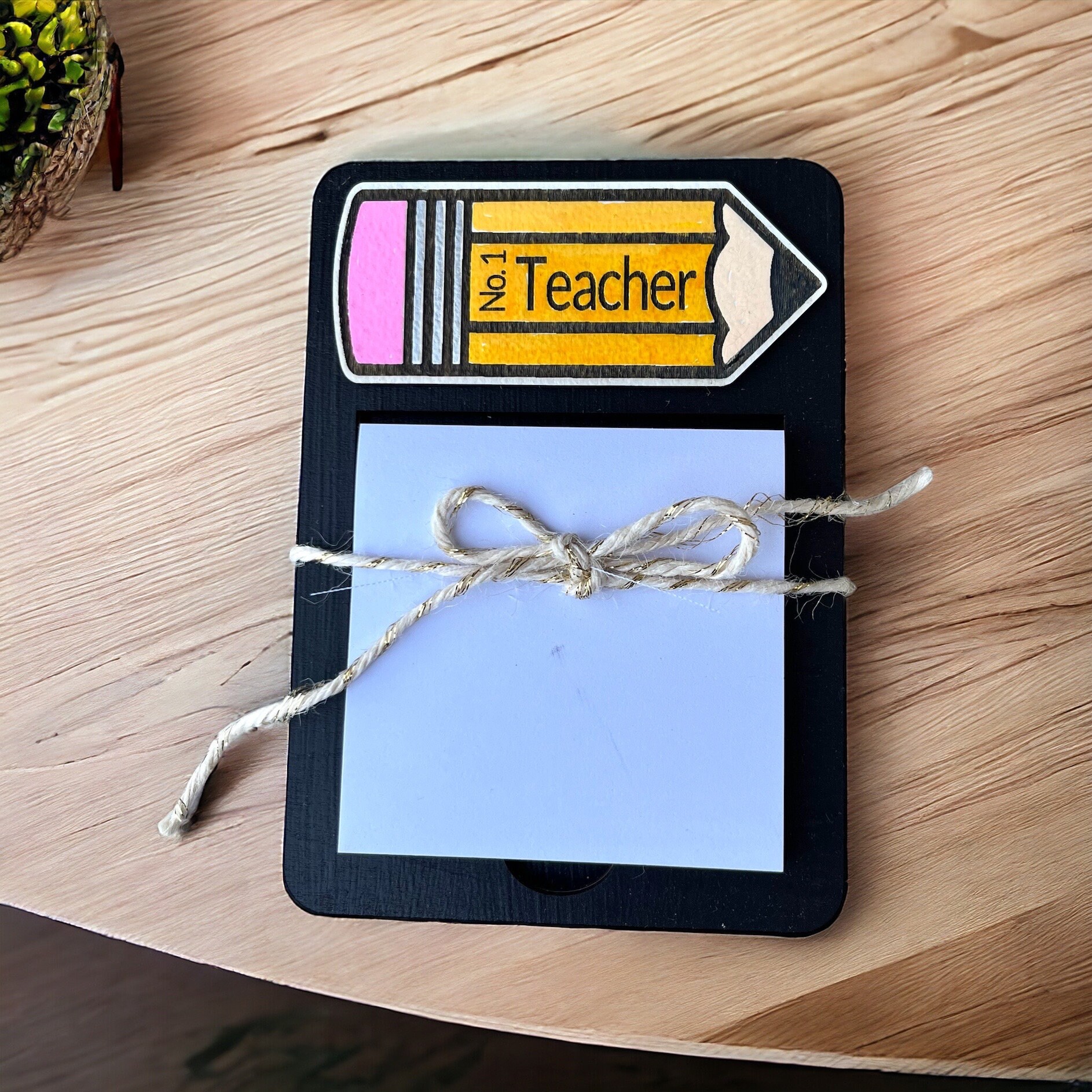 Post-it Note Holder, Teacher Appreciation, Gift, Teacher Present ...