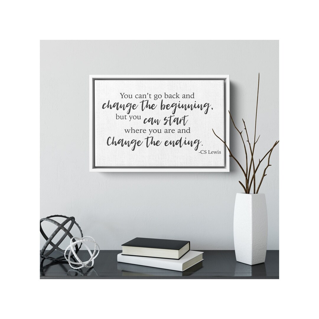 CS Lewis Wall Art, Change the Ending - CS Lewis Quote, Inspirational ...