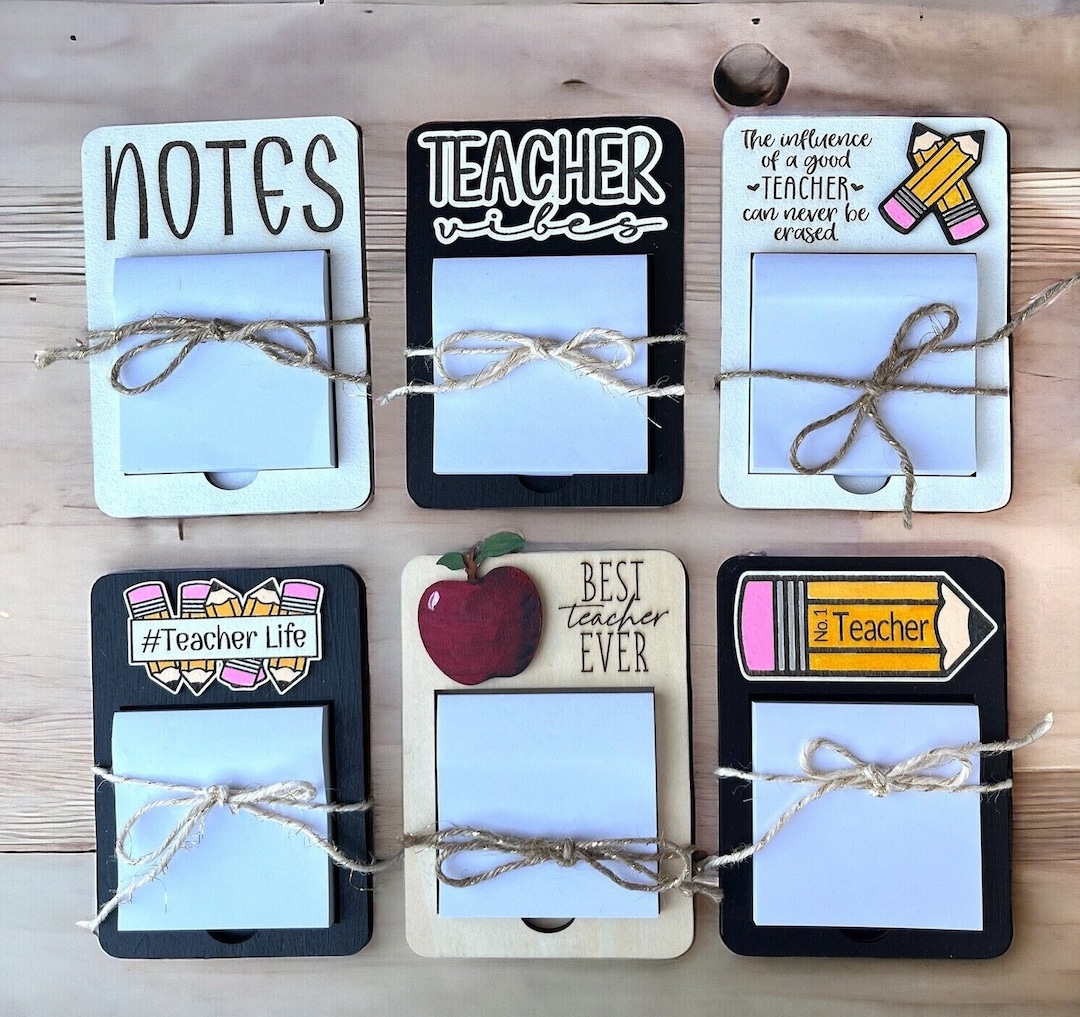 Post-it Note Holder, Teacher Appreciation, Gift, Teacher Present ...