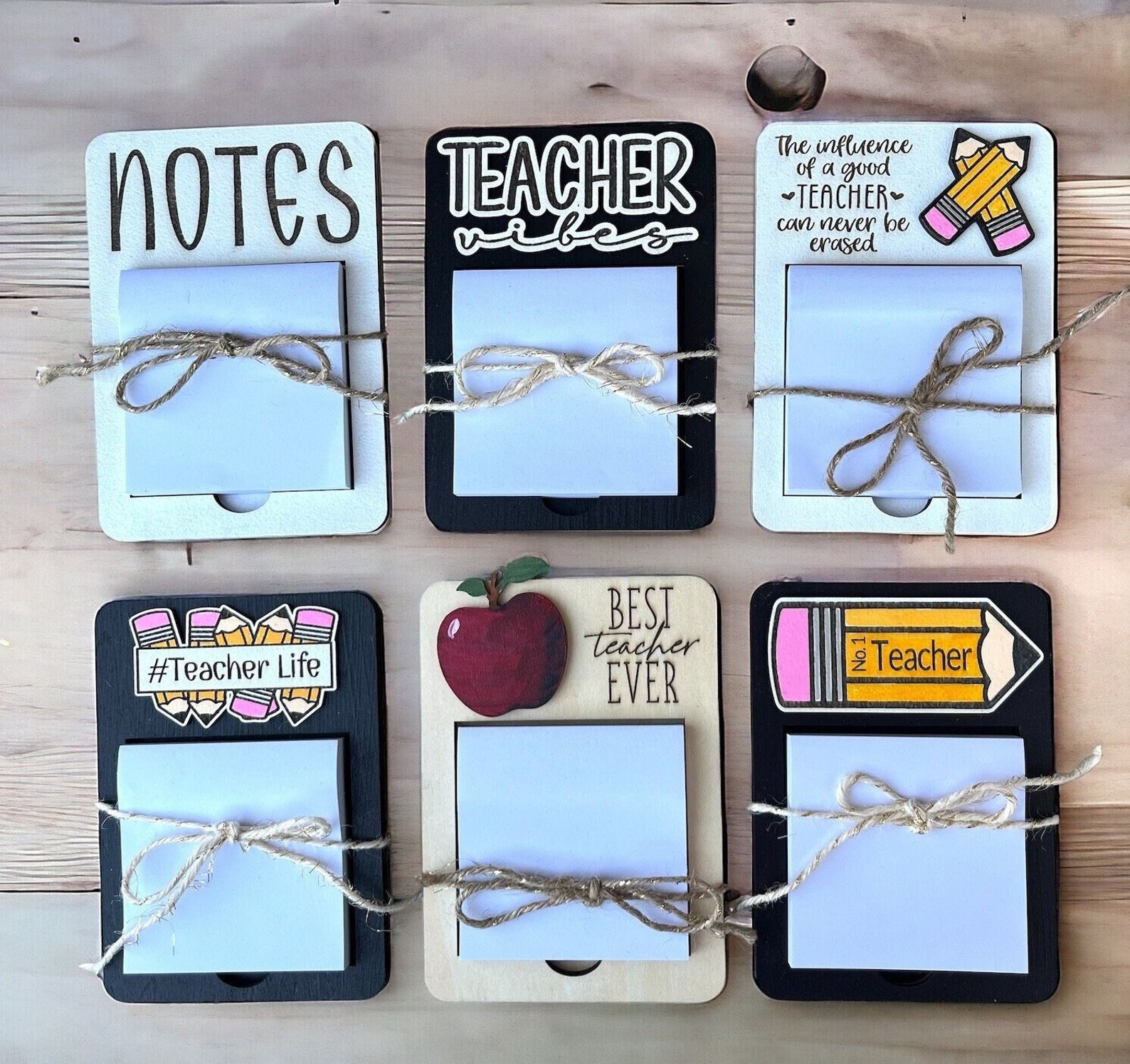 Post-it Note Holder, Teacher Appreciation, Gift, Teacher Present ...