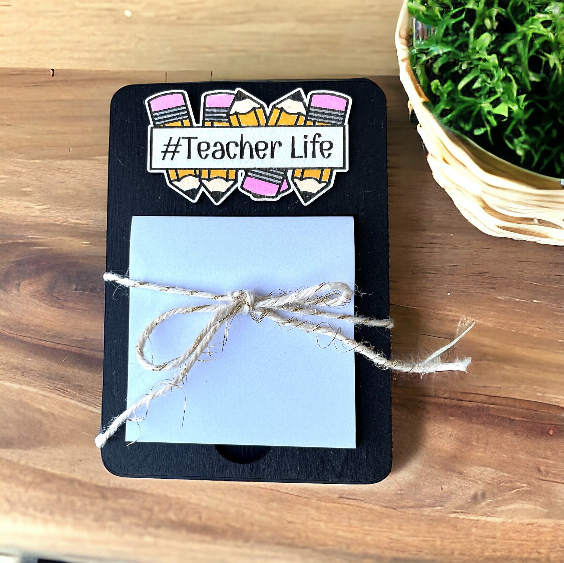 Post-it Note Holder, Teacher Appreciation, Gift, Teacher Present ...