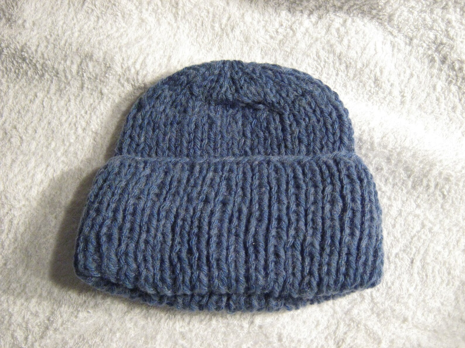 Dusty Blue Knit Hat - Etsy