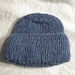 Dusty Blue Knit Hat - Etsy