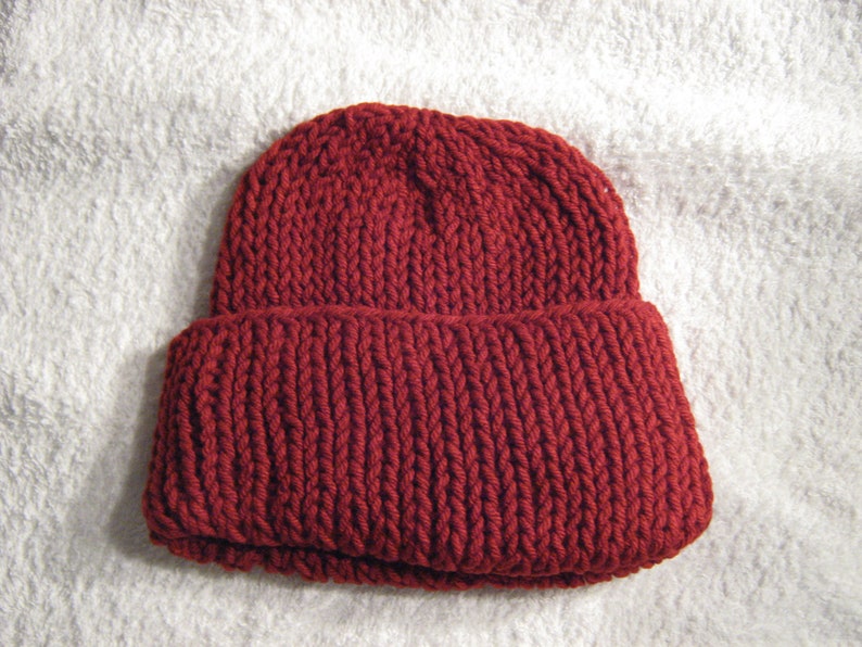 Red Knit Hat - Etsy