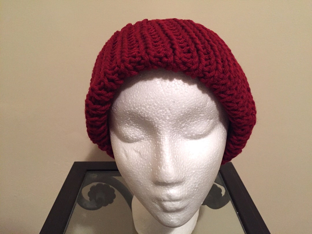 Red Knit Hat - Etsy
