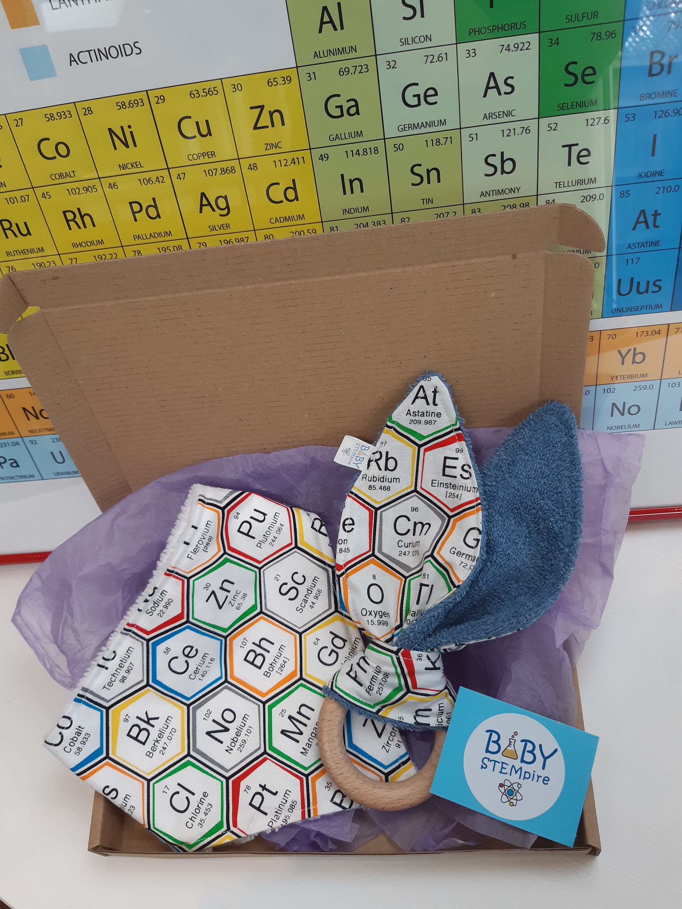 Periodic Table Stem-themed Baby Teething Ring for the Future - Etsy