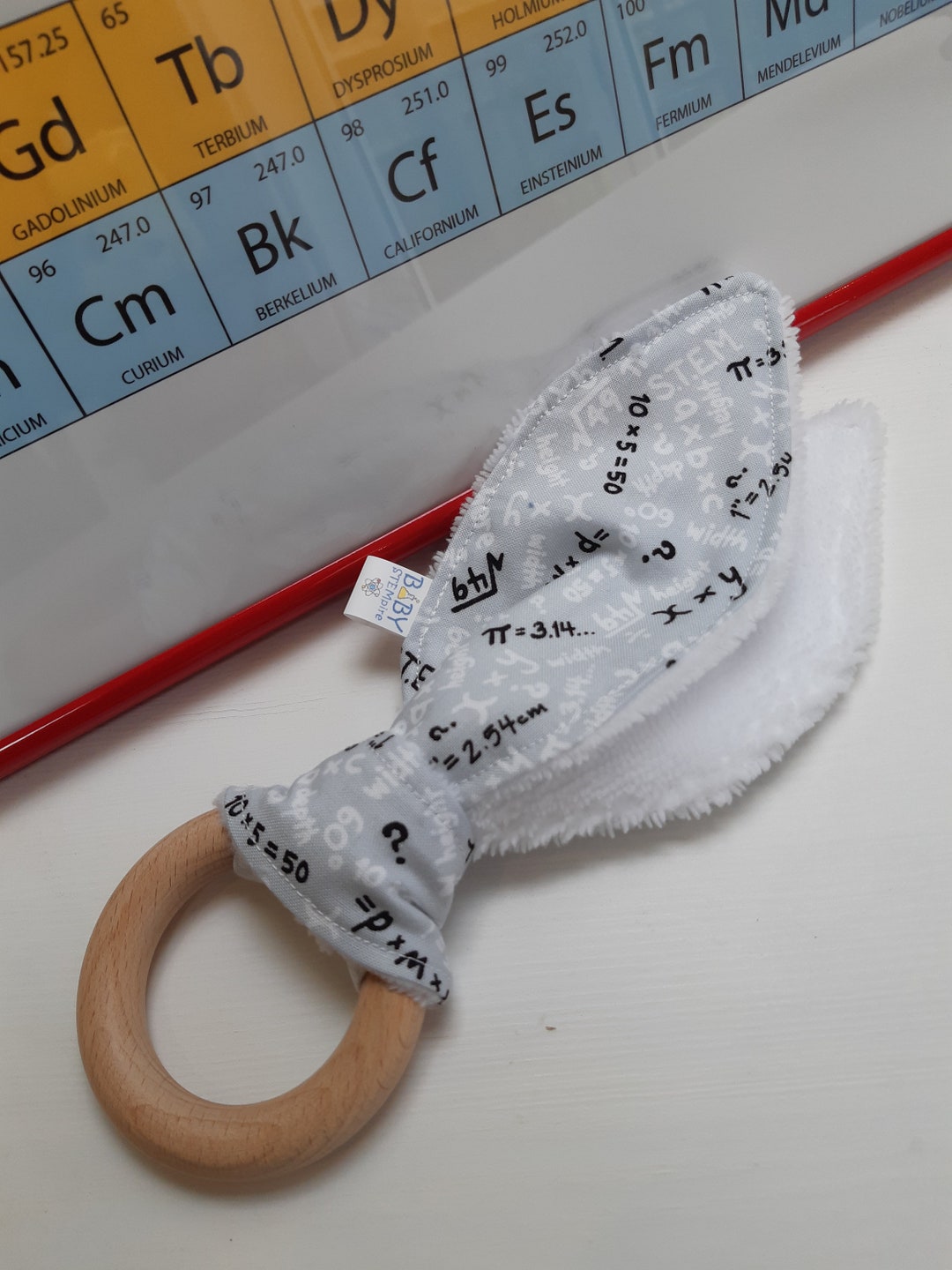 Equations Stem-themed Baby Teether for the Future Scientist - Etsy