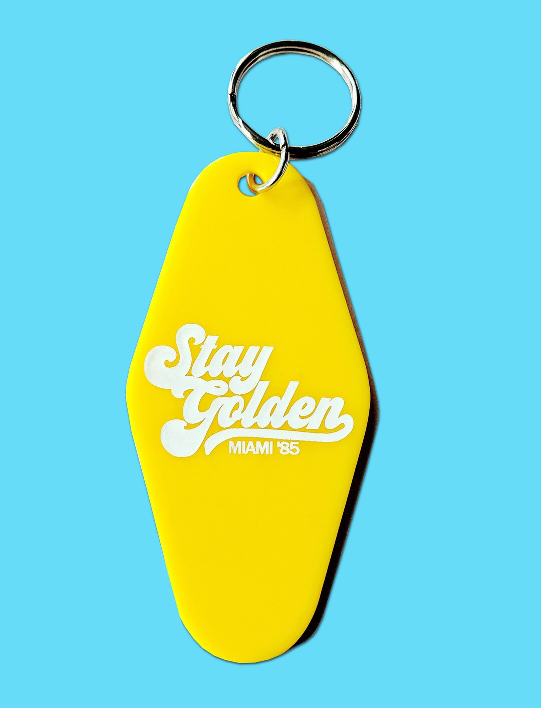 Stay Golden Miami Plastic Motel Hotel Key Chain Retro Golden - Etsy
