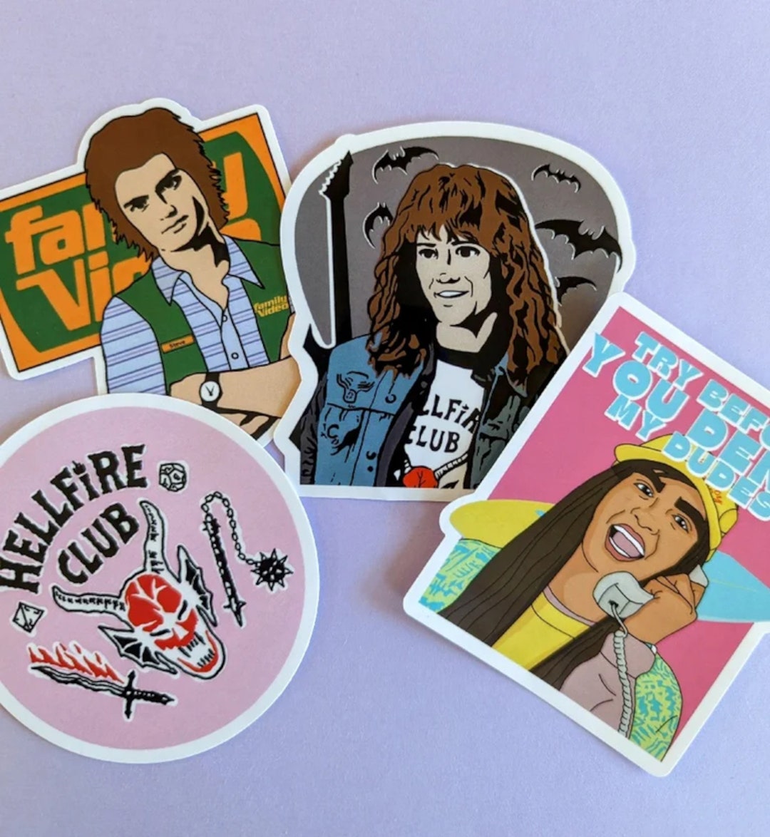 Sticker Pack Pop Culture Funny Wayne's New Girl Daria Steve Eddie - Etsy