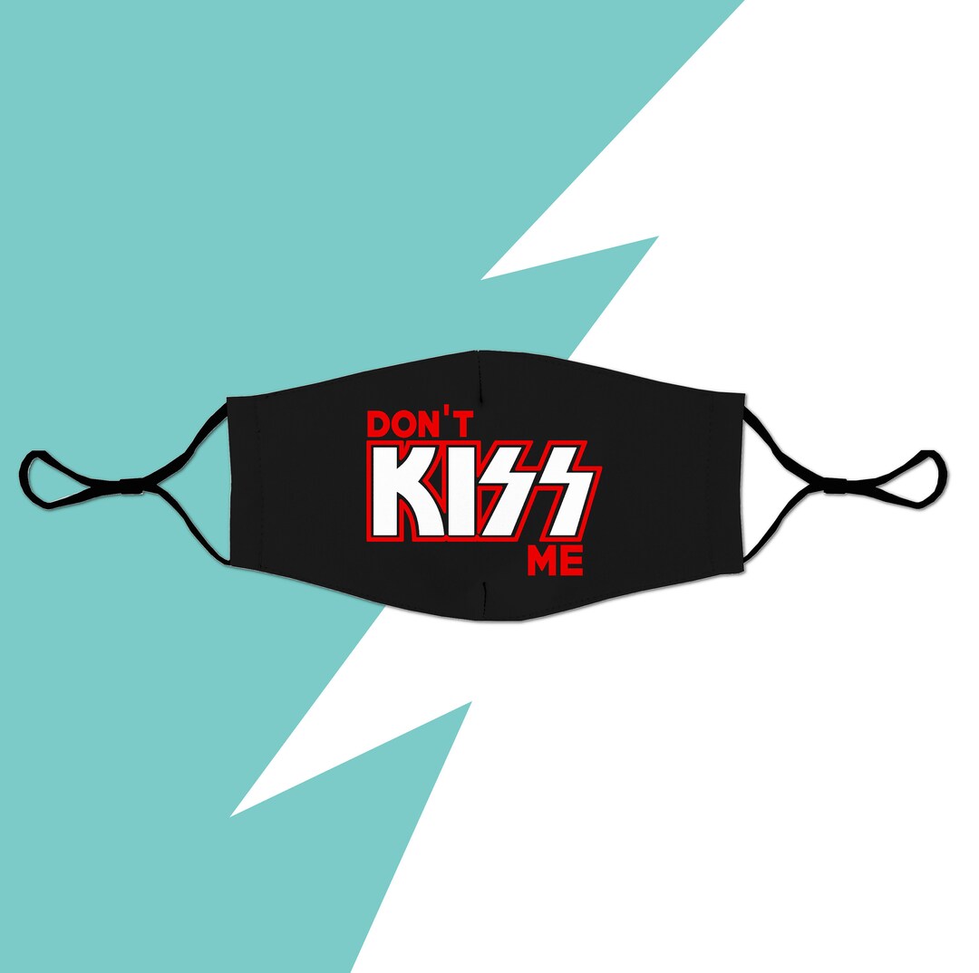 Don't Kiss Me Face Parody Mask Protection - Etsy