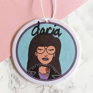 Daria 90s Vanilla Scented Air Freshener Beavis MTV Retro Cartoon Car ...