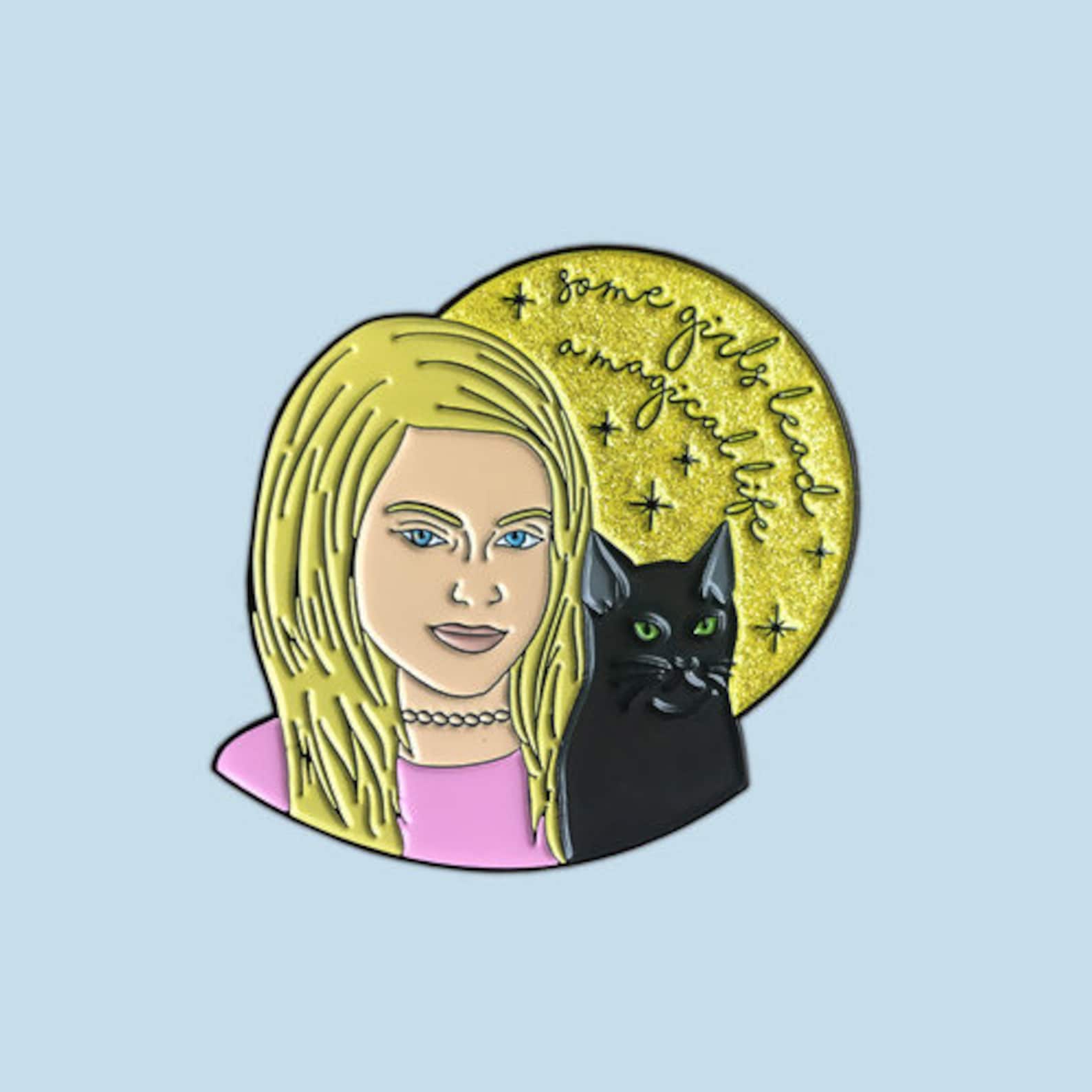 Sabrina the Teenage Witch 90s Glitter Enamel Pin - Etsy