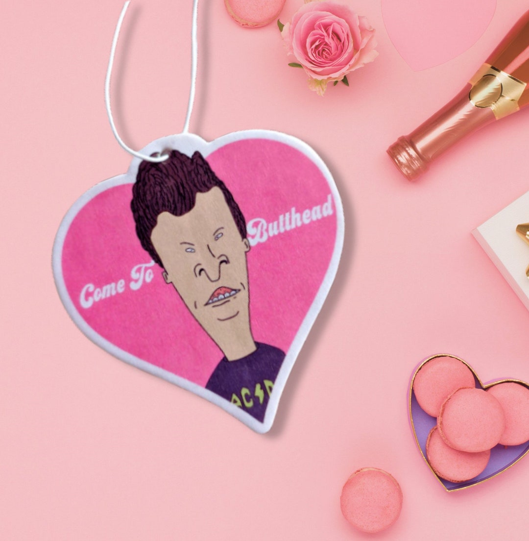 Come to Butthead Heart Vanilla Scented Air Freshener Beavis Funny MTV ...
