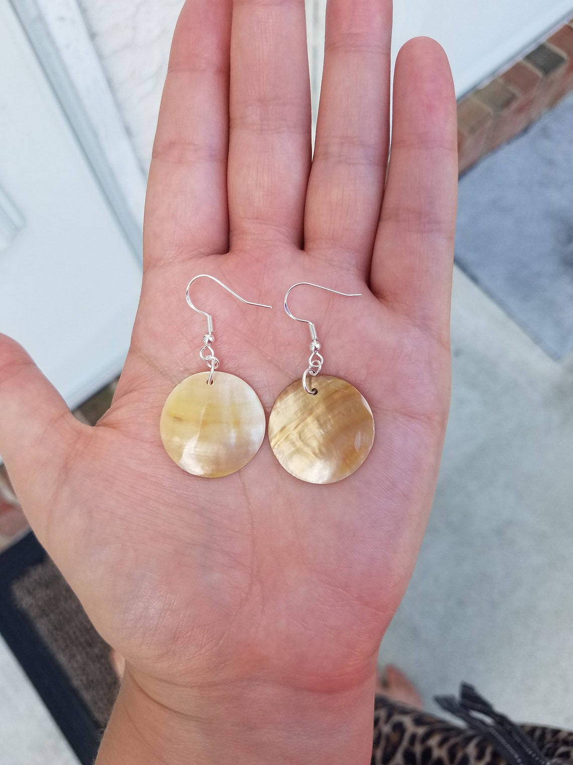 Real Natural Golden Gold Abalone Shell Seashell Disk Mother of - Etsy