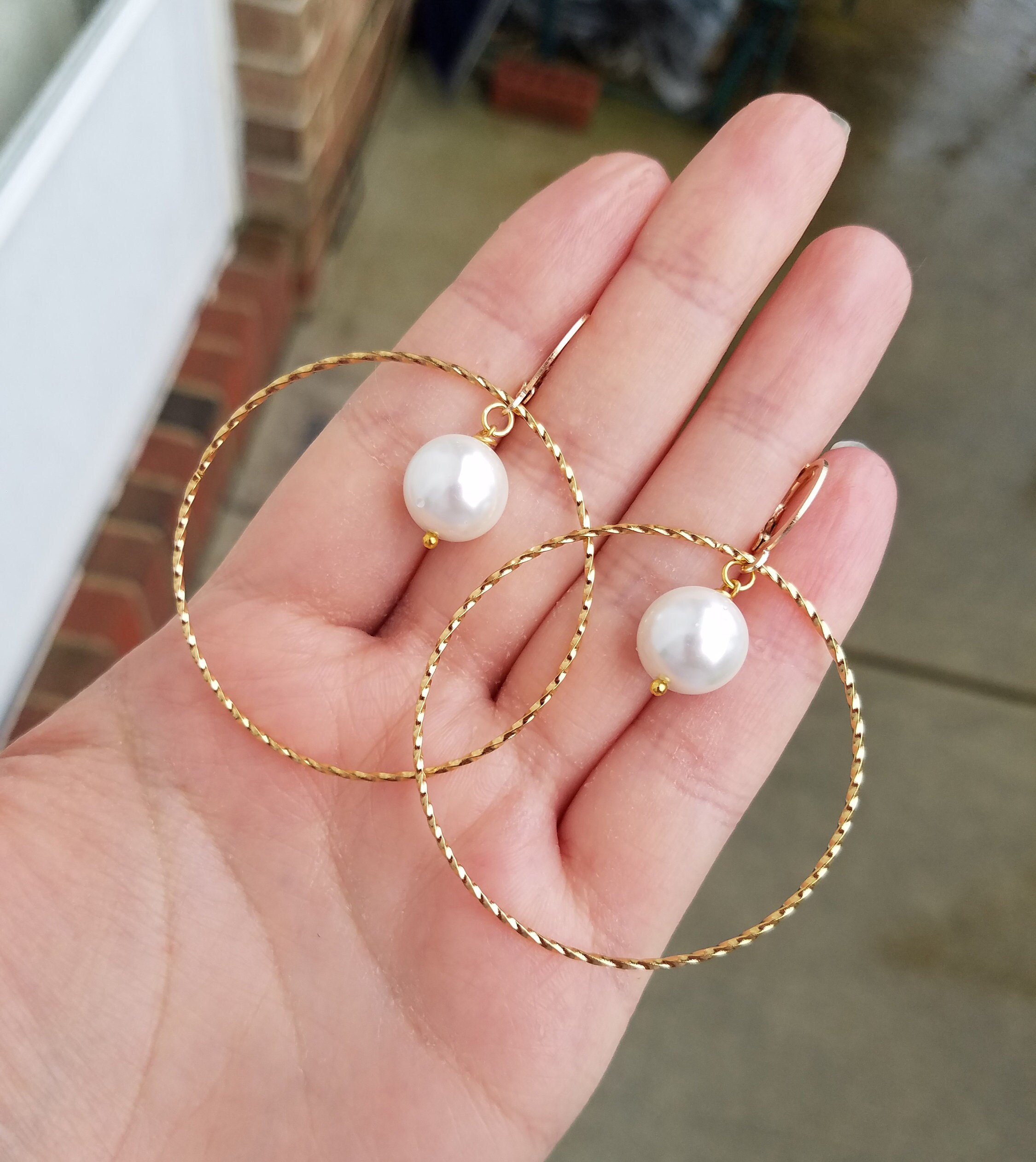 Real White Seashell Pearl Hawaii Geometric Cultured Shell | Etsy