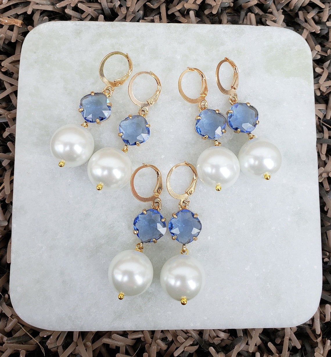 Real Natural Ocean Blue Quartz Crystal Gemstone Santorini | Etsy