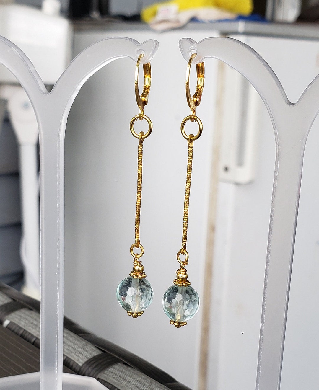 Real Natural Raw Diamond Cut Light Ocean Blue Aquamarine Gemstone ...