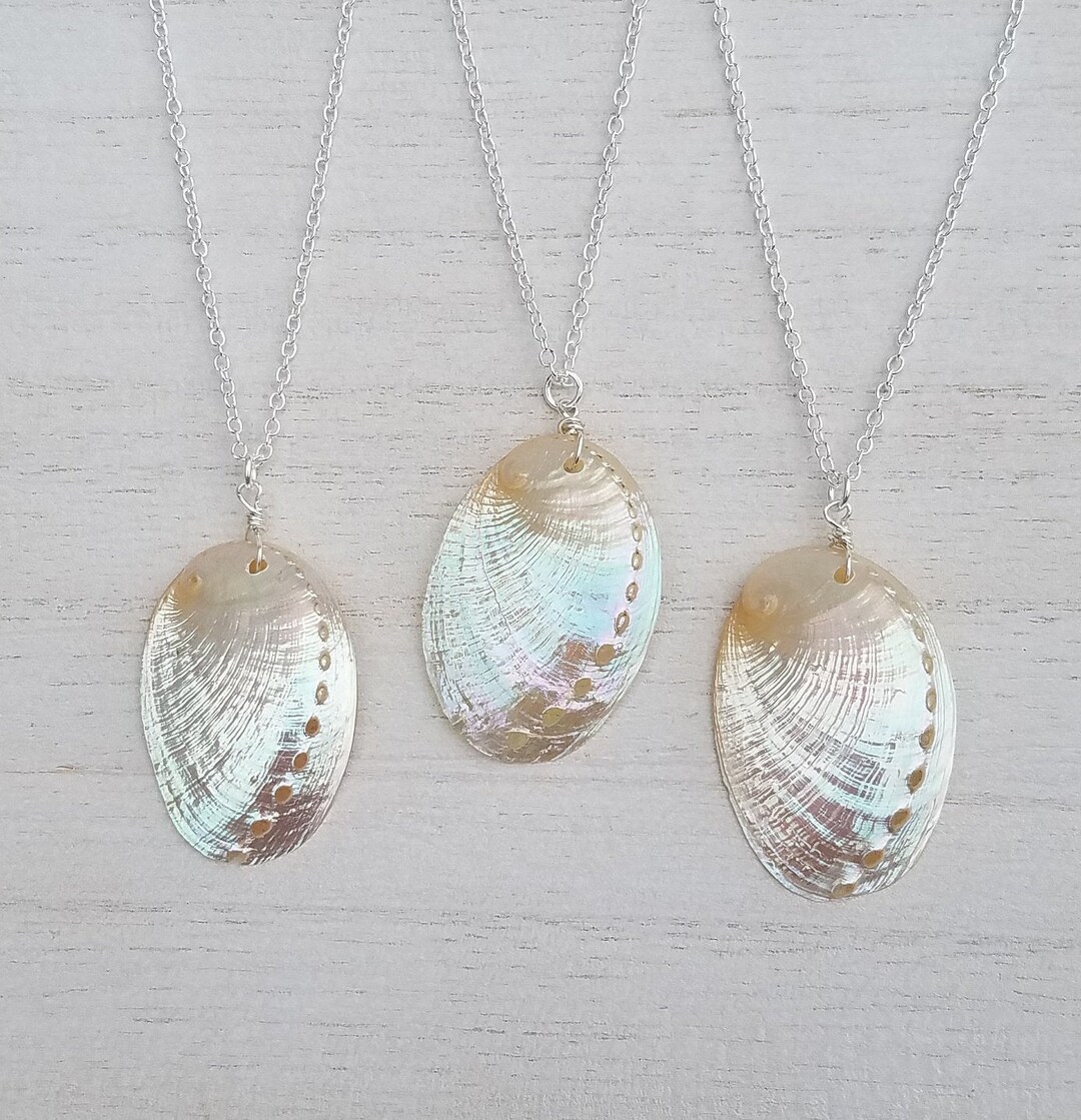 Real Natural Aura Pearlized Iridescent Rainbow Abalone Shell Seashell ...