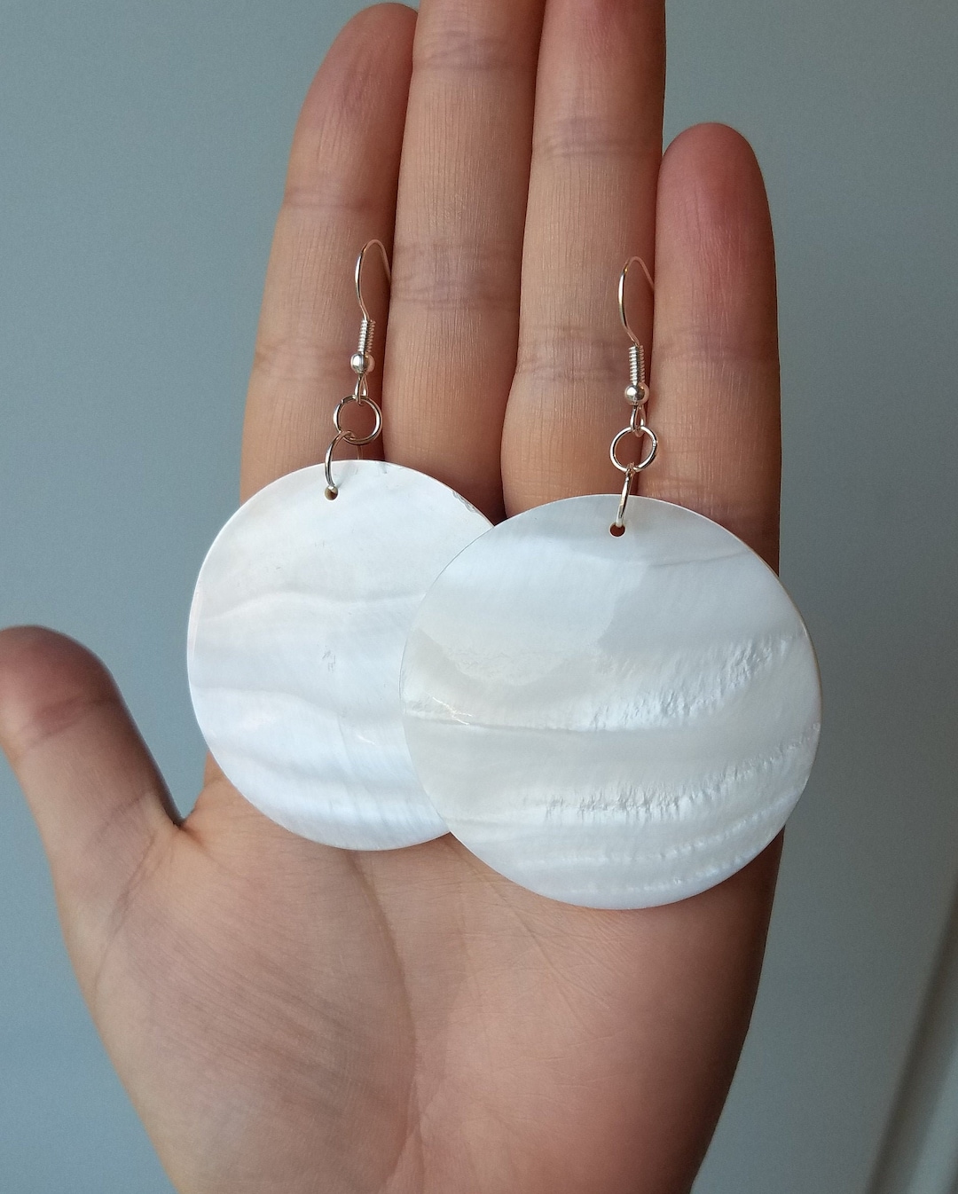 Real Natural White Shine Hue Abalone Shell Seashell Mother of Pearl ...