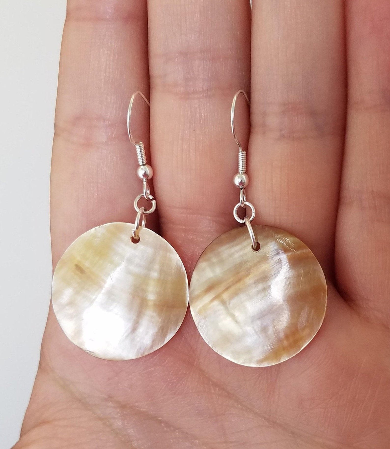 Real Natural Golden Gold Abalone Shell Seashell Disk Mother Of | Etsy