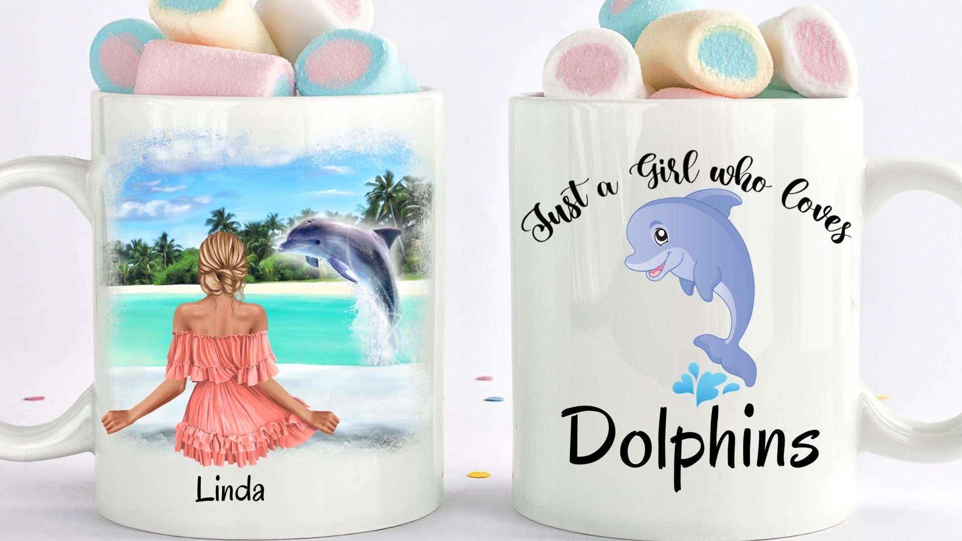 Dolphin Lover Gift Dolphin Coffee Mug Dolphin Mug Custom | Etsy
