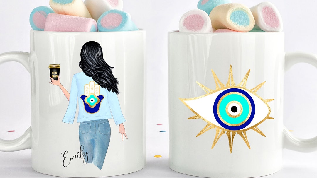 Evil Eye Gift, Evil Eye Necklace, Evil Eye Best Friends, Spiritual Art ...