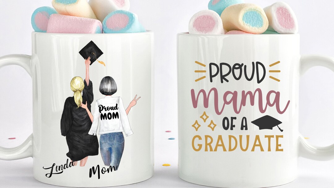 Graduation Mom Gift, Custom Graduation Mug, Class of 2019, Graduation ...