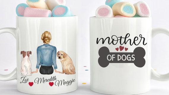 Custom dog mom mug Dog Mom Mug Dog Mom Gift Dog Lover | Etsy