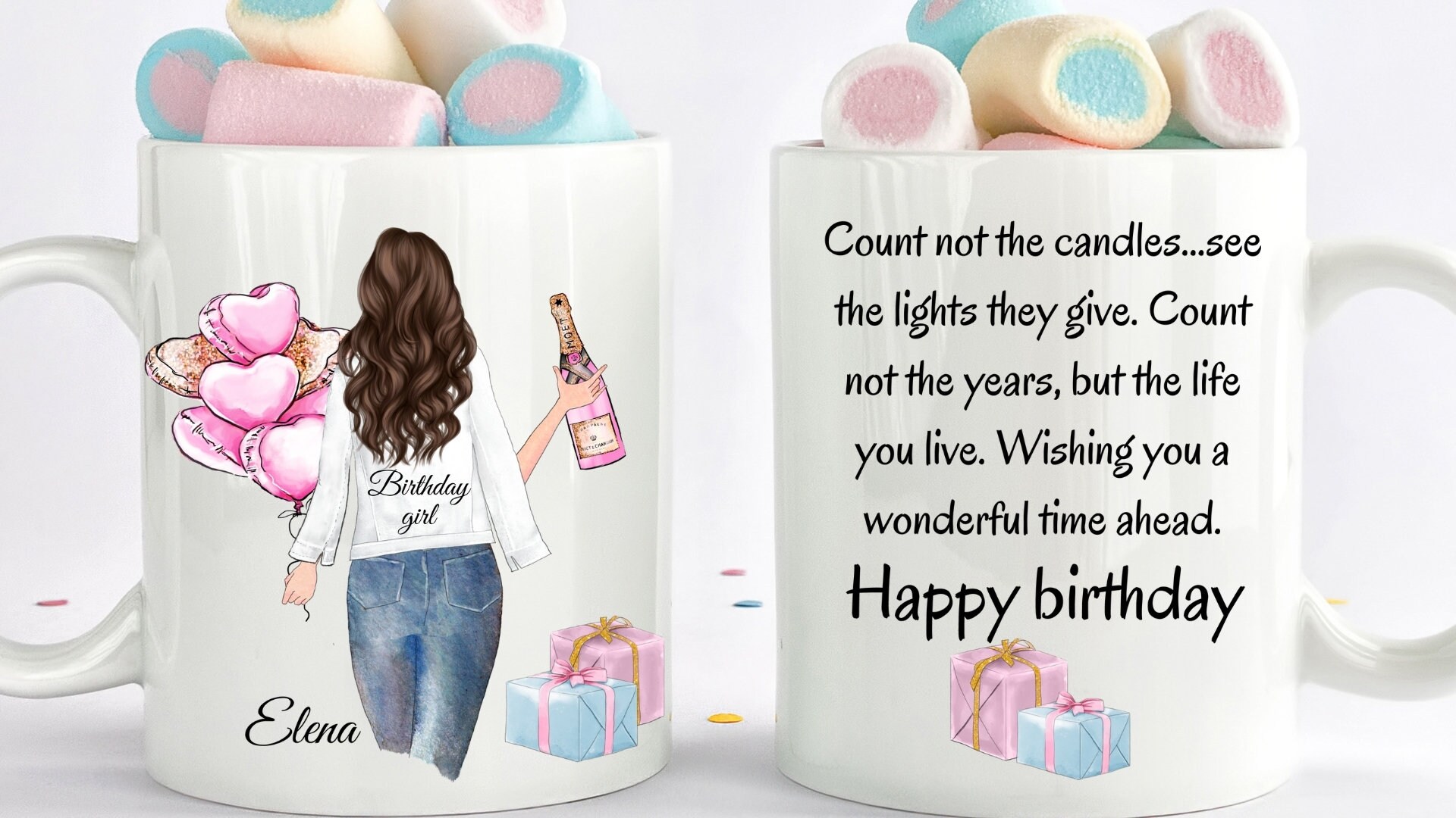 Personalized Birthday Gift, Happy Birthday Gift, Custom Birthday Mug ...