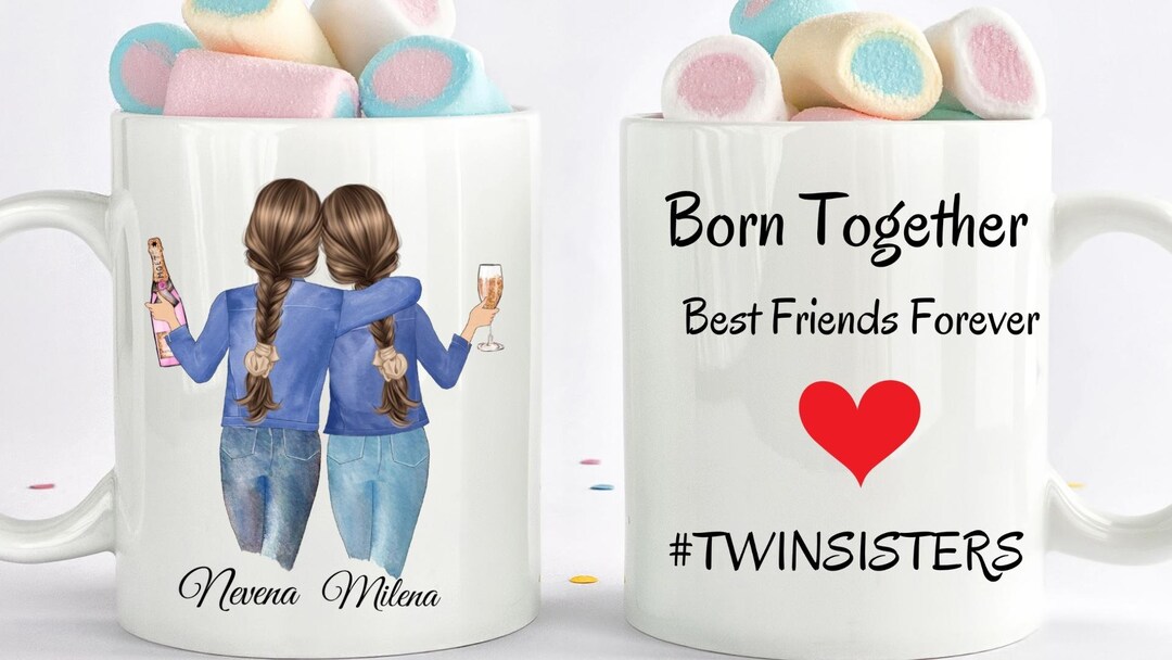 Twin Sister Coffee Mug, Twin Sister Birthday Gift, Twin Sister Gift ...