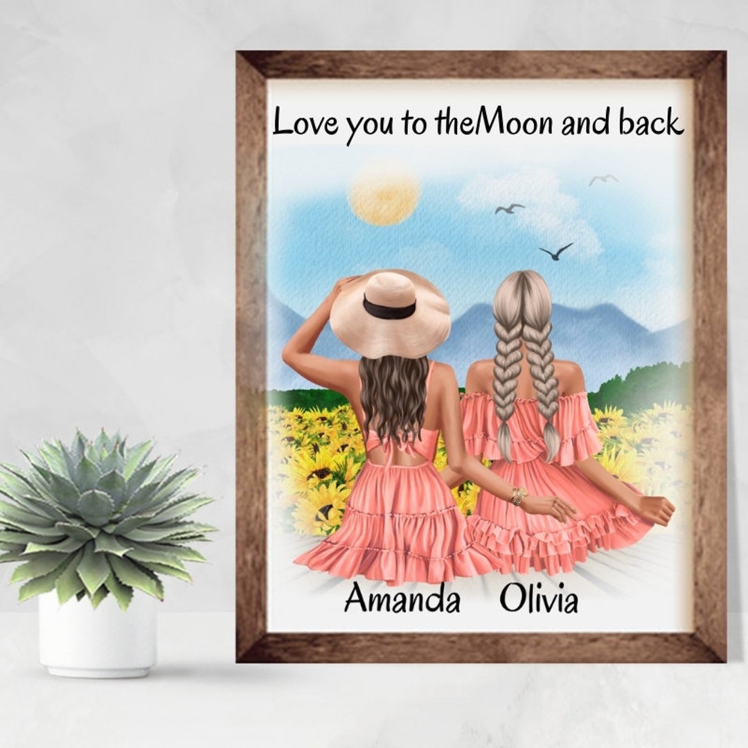 Friends Personalized Gift, Best Friend Gift, Best Friend Poster, Friend ...