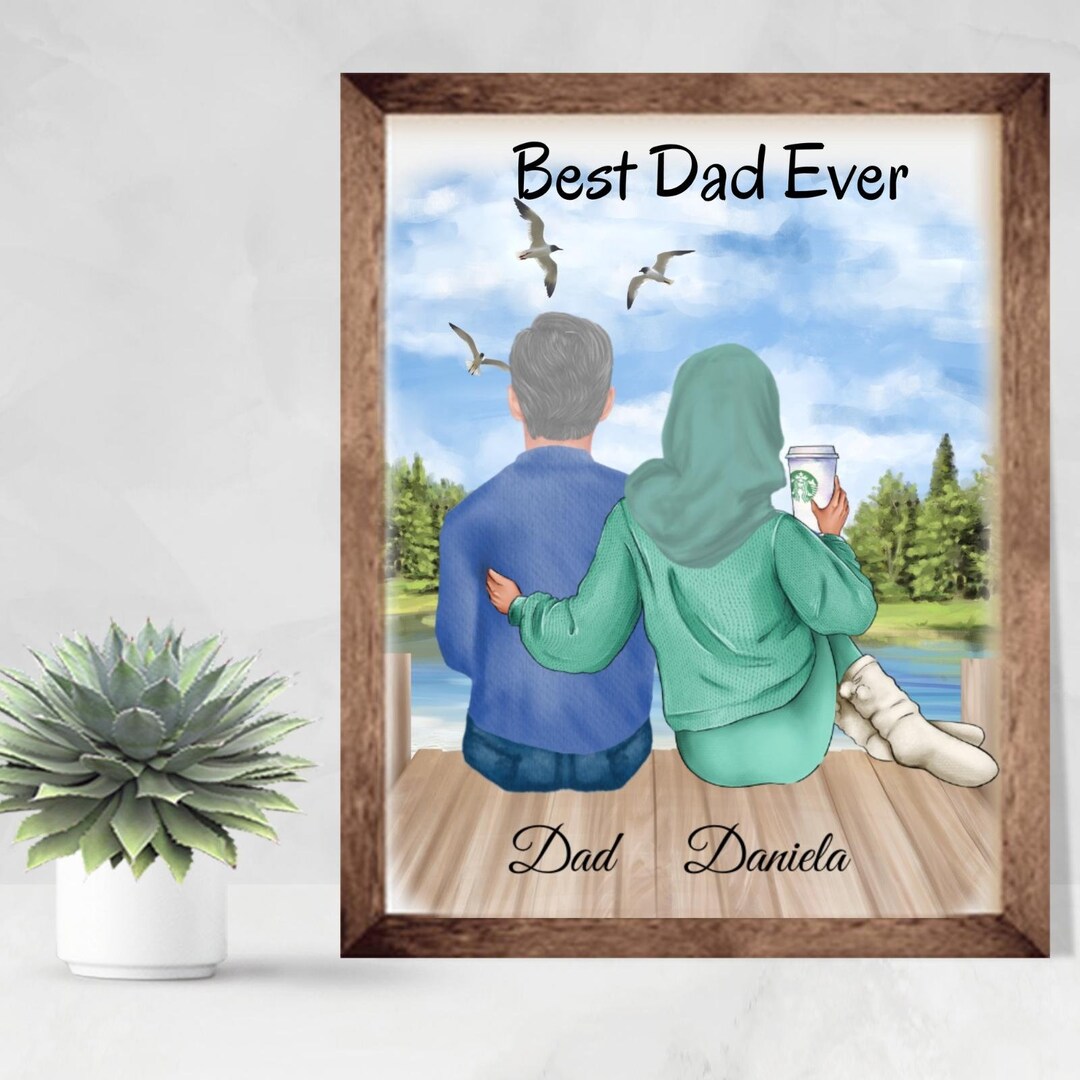 Muslim Father Gift Muslim Fathers Day Print Islamic Gift for Muslim Dad ...