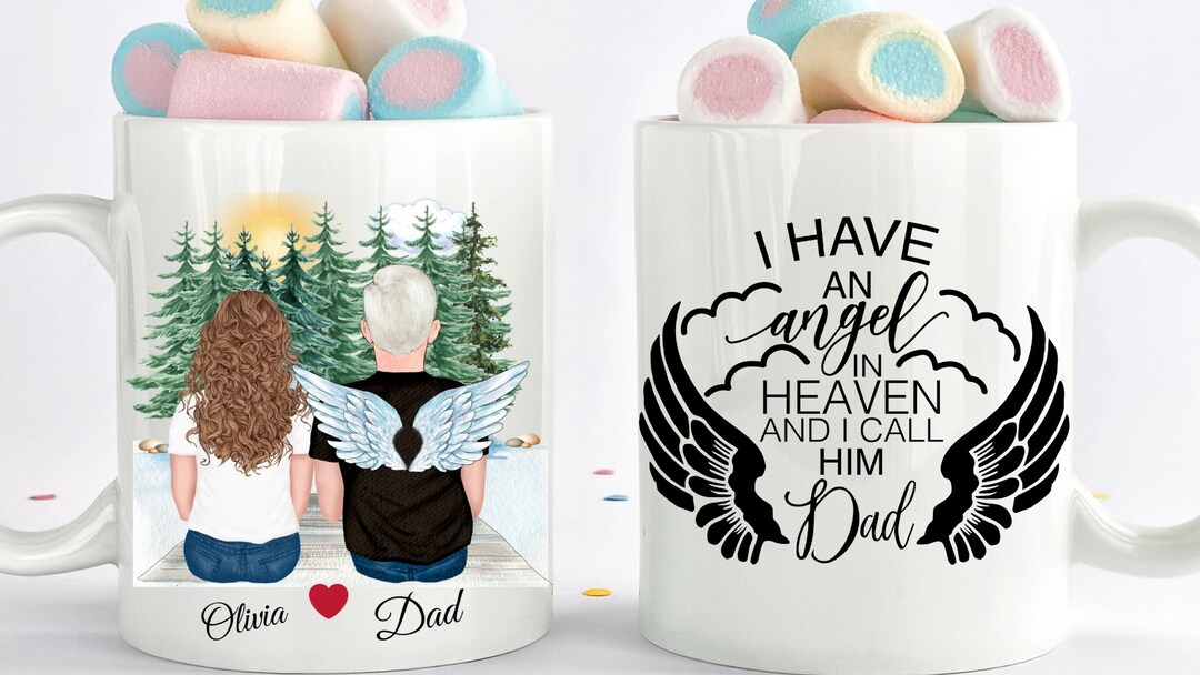 Dad Memorial Gift, Sympathy Gift, Memorial Mug, Keepsake, Sympathy Mom ...