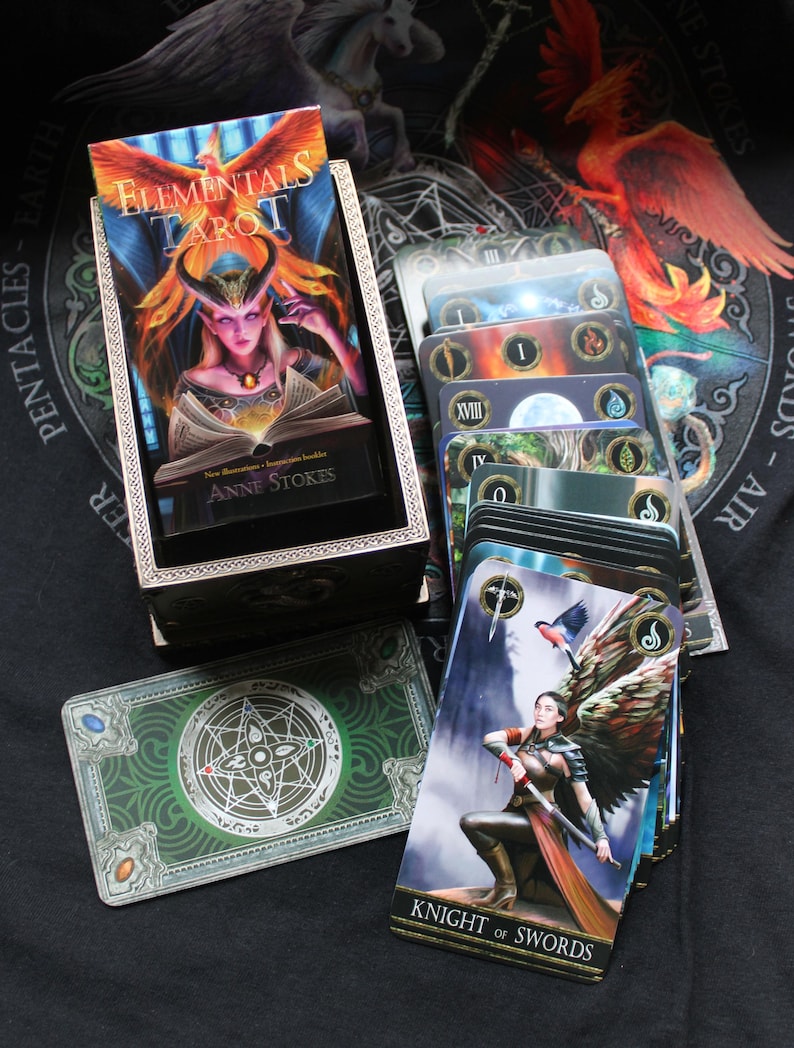 Elementals Tarot Deck: Anne Stokes Fantasy Art - Etsy