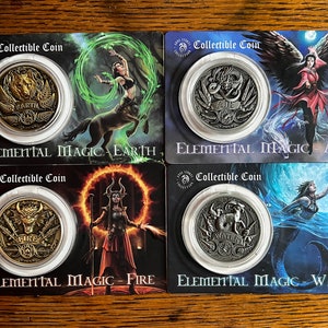 Elemental Magic Collectible Coins - Etsy
