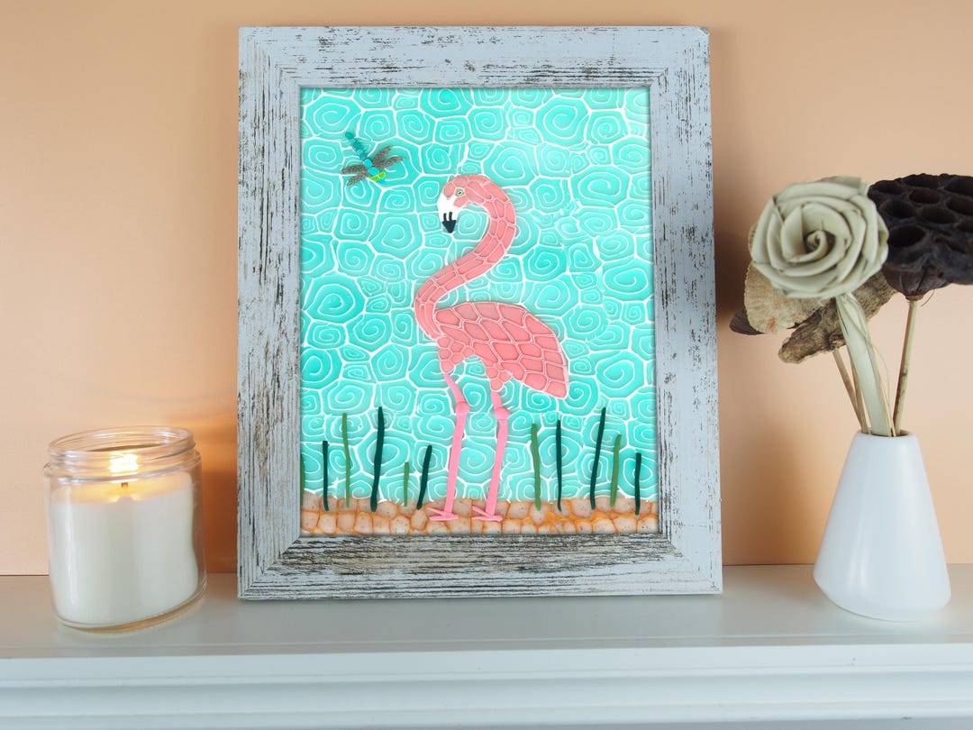 Flamingo Clay Art Print - Etsy