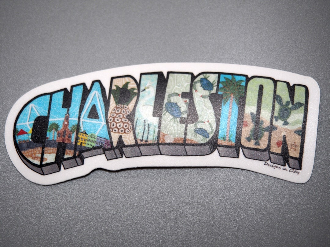 Charleston Postcard Sticker - Etsy